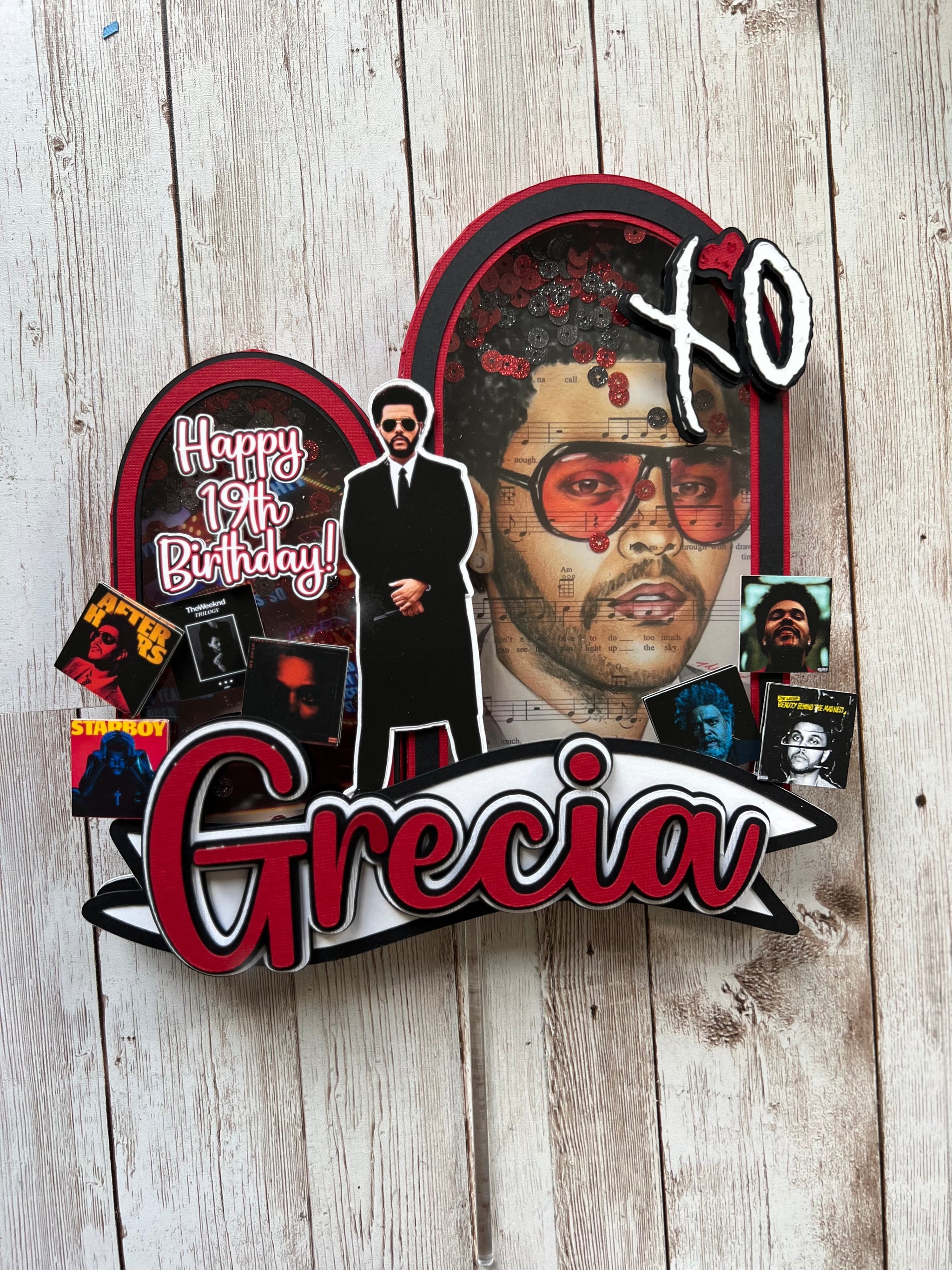 The Weeknd Cake Topper – Yoryina Creations