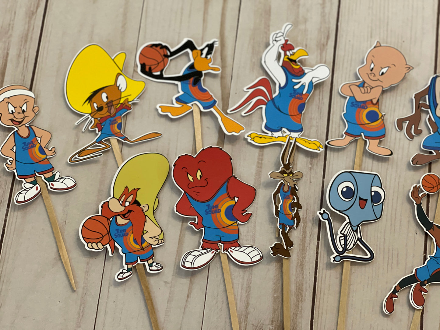 Space Jam Cupcake Toppers