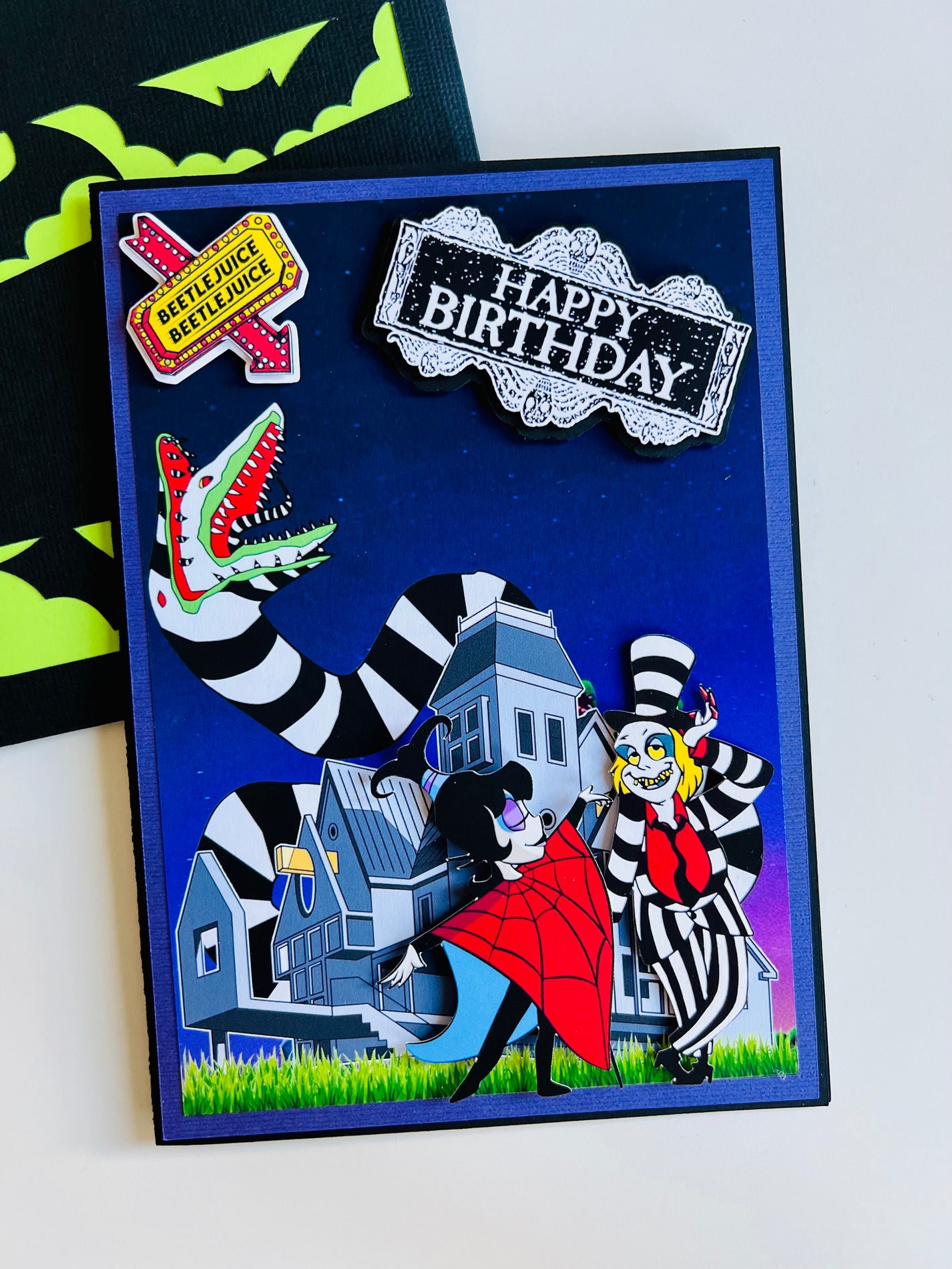 Beetlejuice Birthday Card – Yoryina Creations