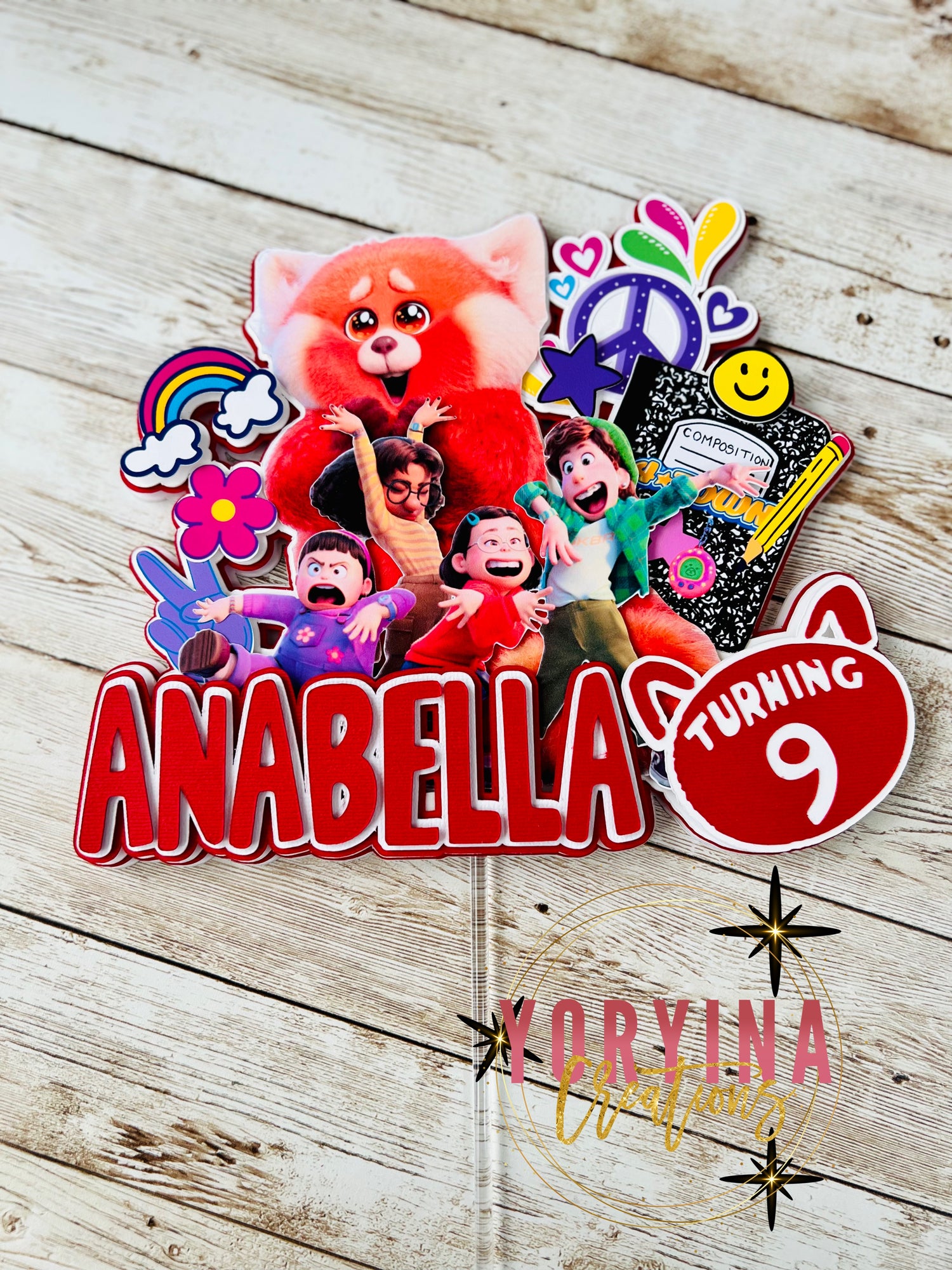 Turning Red Cake Topper – Yoryina Creations