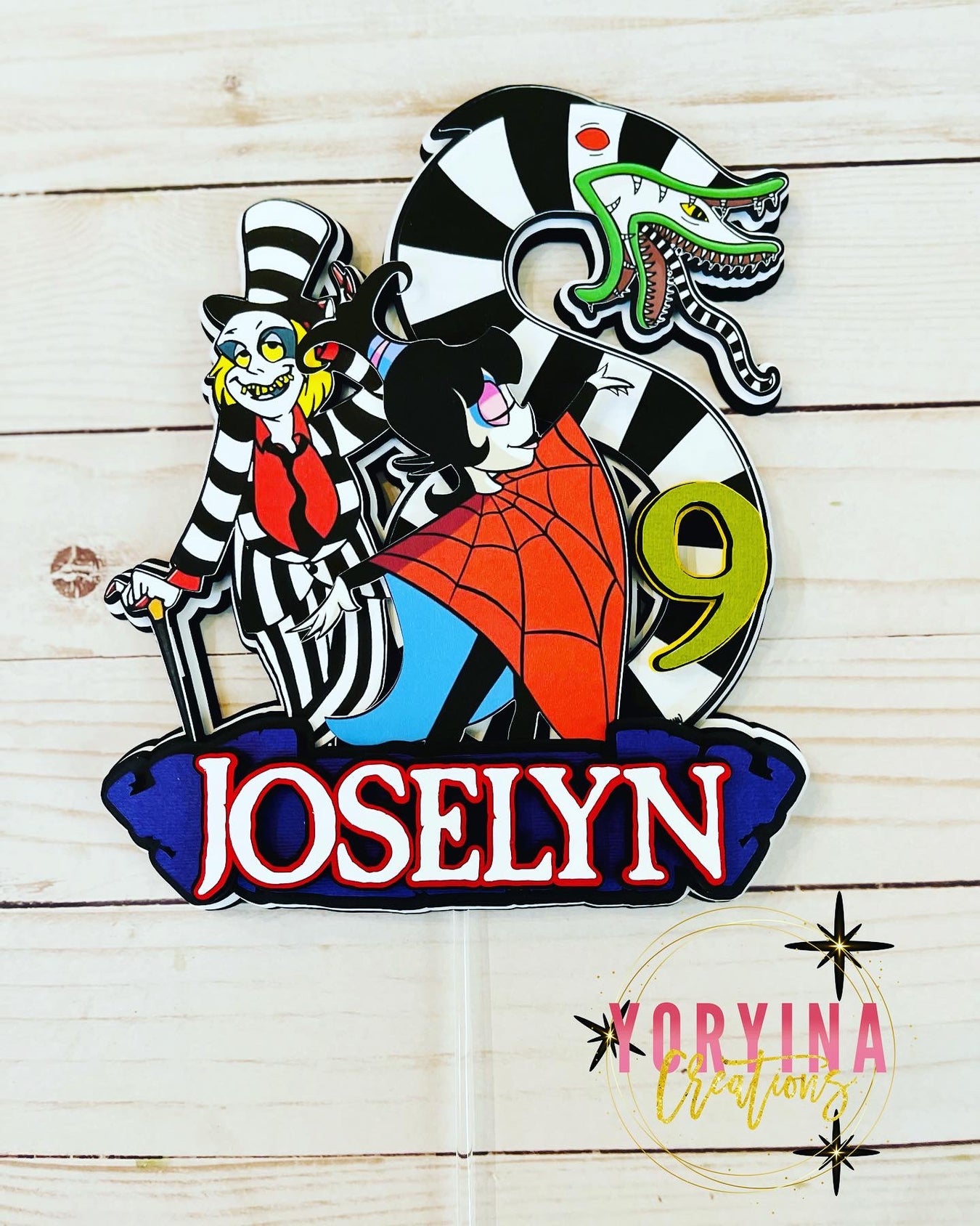 Beetlejuice Cake Topper – Yoryina Creations